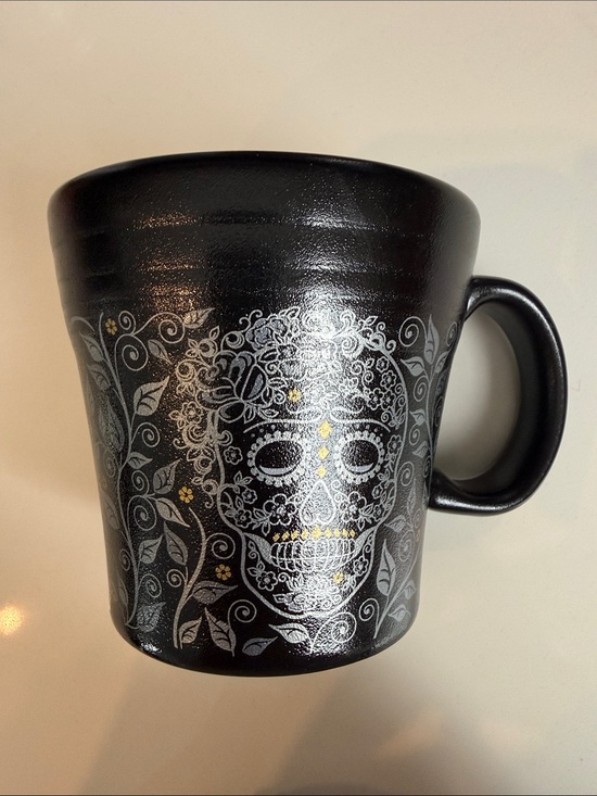 Fiesta | Dining | Fiesta Black Foundry Mug With Silver And Gold Sugar ...